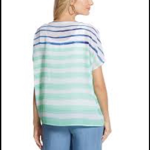 Chico's | Tops | Nwt Chicos Soft Stroke Stripe Dominique Top | Poshmark